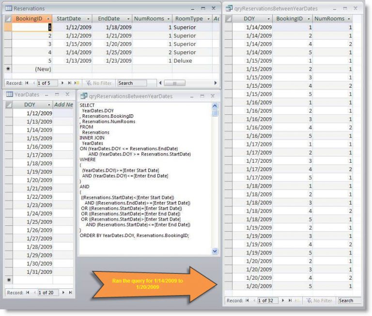 Show Data For Each Date Between Two Dates Tigeronomy Software 1124
